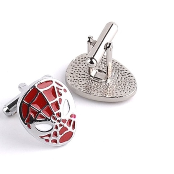 Accessories | Cuff Links Spider Man Comic Symbol Novelty Gift Box ...